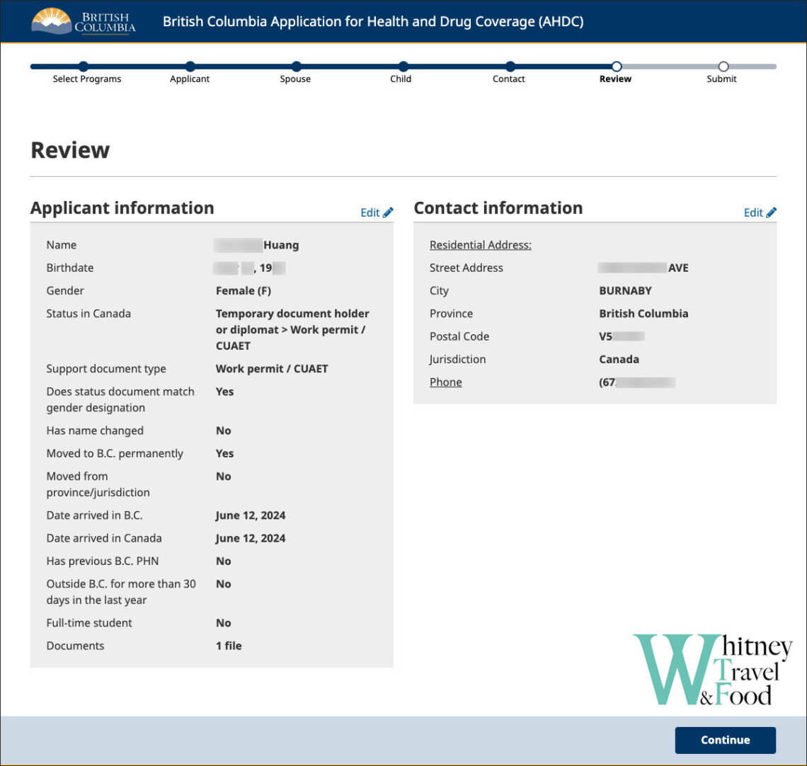 How to Apply for MSP in Vancouver BC and Pay for MSP Fees? | Whitney's ...