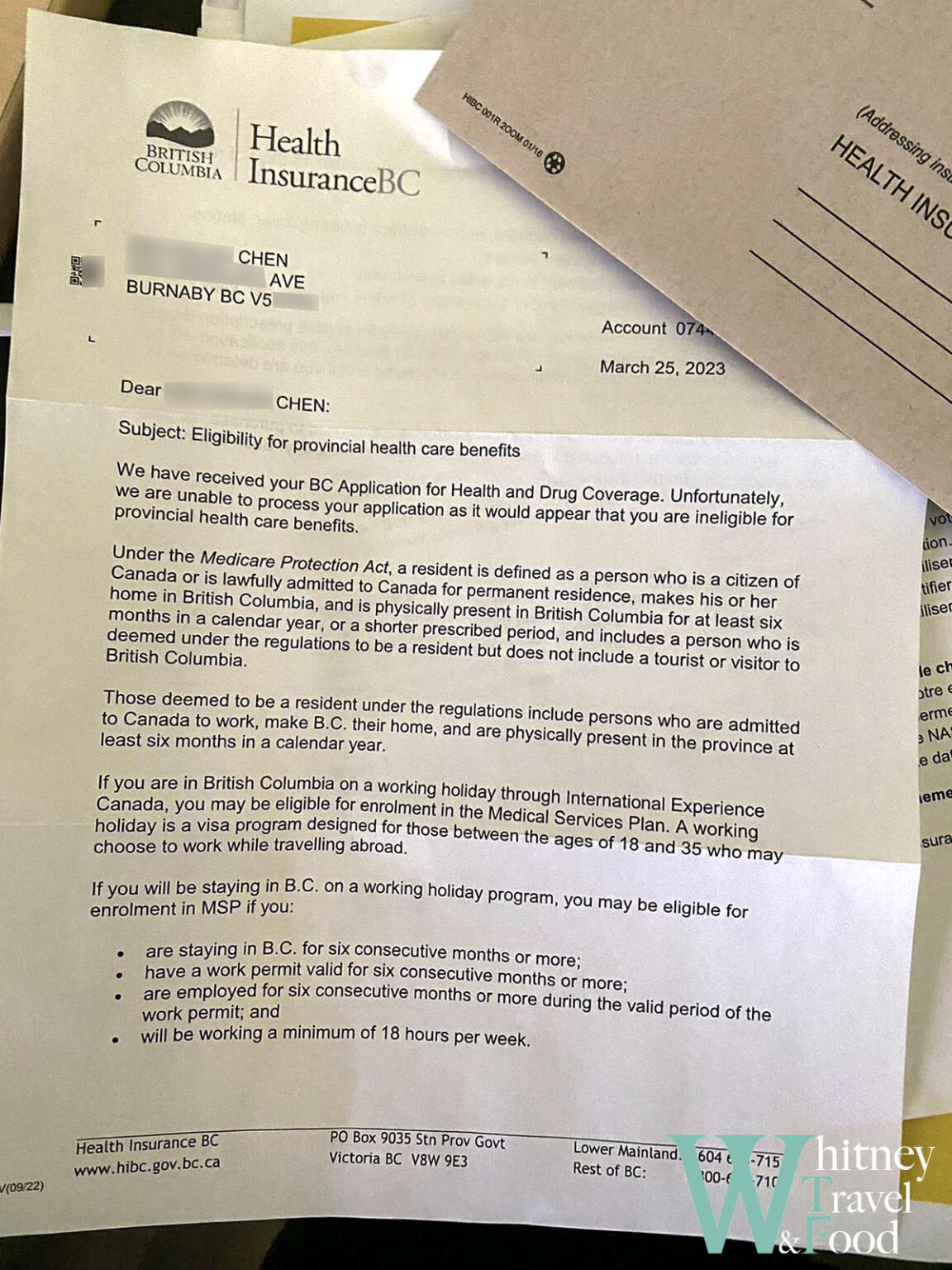 How to Apply for MSP in Vancouver BC and Pay for MSP Fees? | Whitney's ...