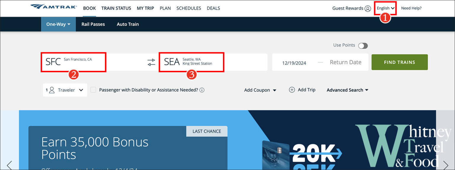 San Francisco to Seattle by Train: Book Amtrak Tickets & Train Ride ...