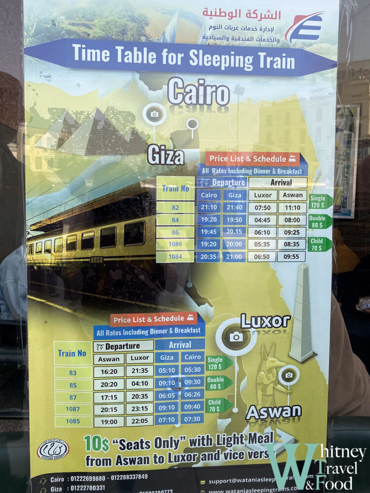 Egypt Sleeper Train: Ticket Purchase Guide + Schedule for Cairo/Giza to ...