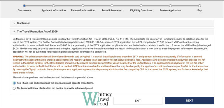 USA ESTA: How to Apply Online – Step-by-Step Guide | Whitney's Travel ...
